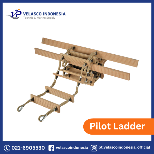 Jual Tangga Pandu atau Pilot Ladder Ukuran 9 Meter - Distributor Alat Kapal